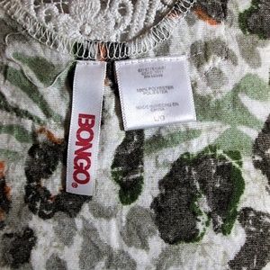 BONGO | Tops | Bongo Animal Print Crochet Back V Neck Top Ke | Poshmark